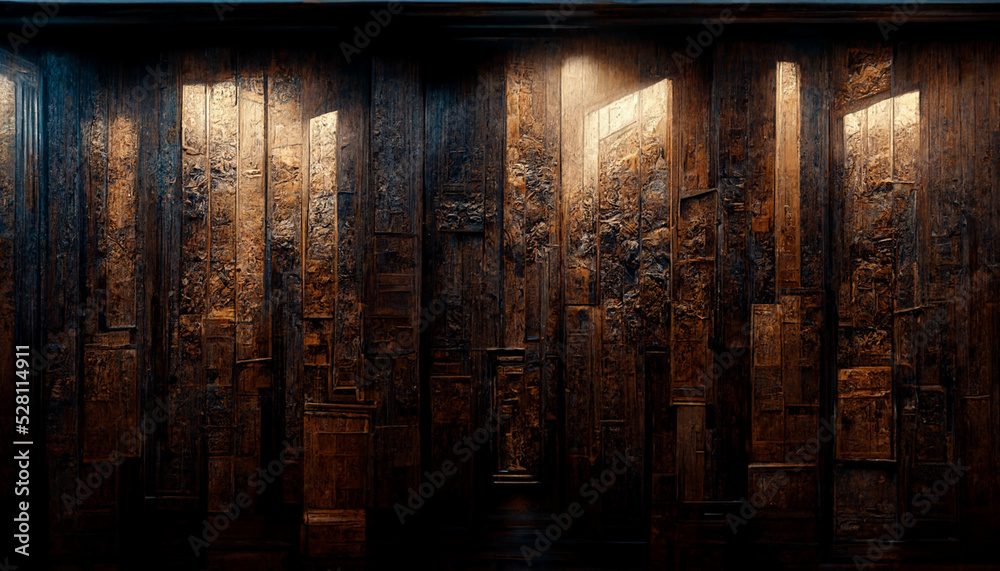 Old mansion dark wooden plank wall texture Stock Illustration | Adobe Stock