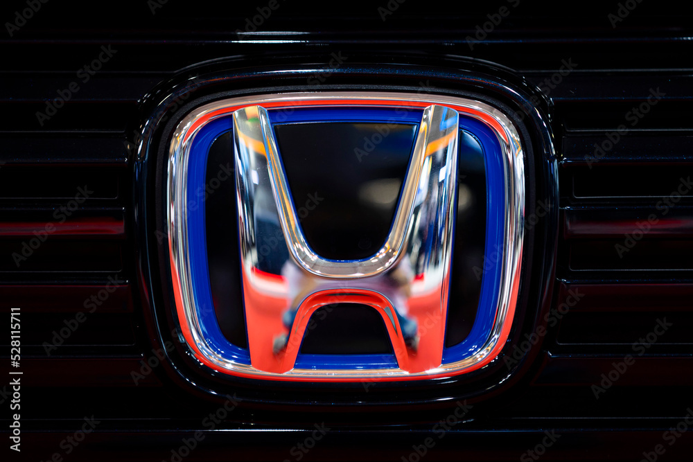Honda logo emblem sign Stock Photo | Adobe Stock
