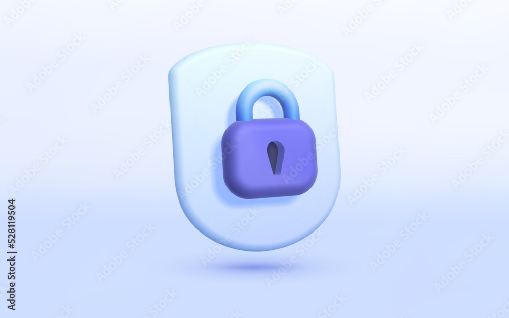 Modern security 3d, great design for any purposes. Vector Illustration ...