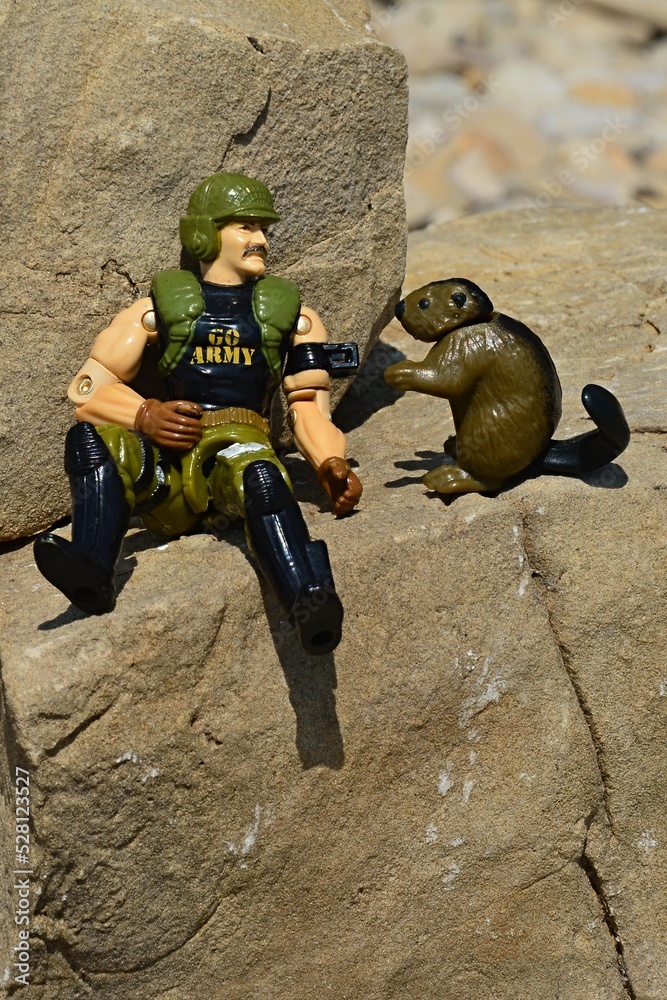 GI JOE action figure of Backblast the anti-aircraft launcher man from ...