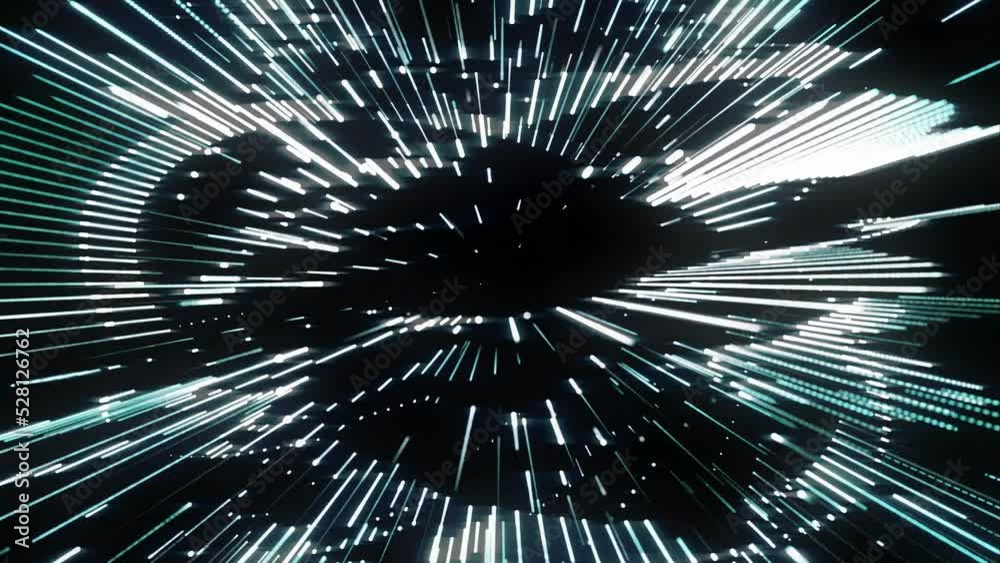 Dynamic Glowing Illumination, Futuristic Abstract Background of ...