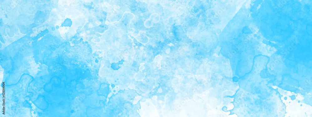 Abstract of blue watercolor background. Pastel blue paper texture ...