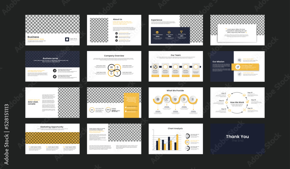 Business presentation slide. powerpoint template design backgrounds ...