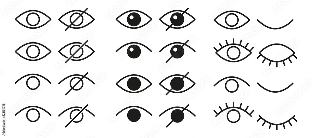 Password hidding icons set. Icons for data privacy and sensitive ... Password hidding icons set. Icons for data privacy and sensitive ...
