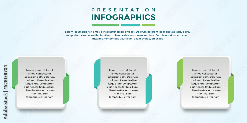 editable presentation infographic template Stock Vector | Adobe Stock