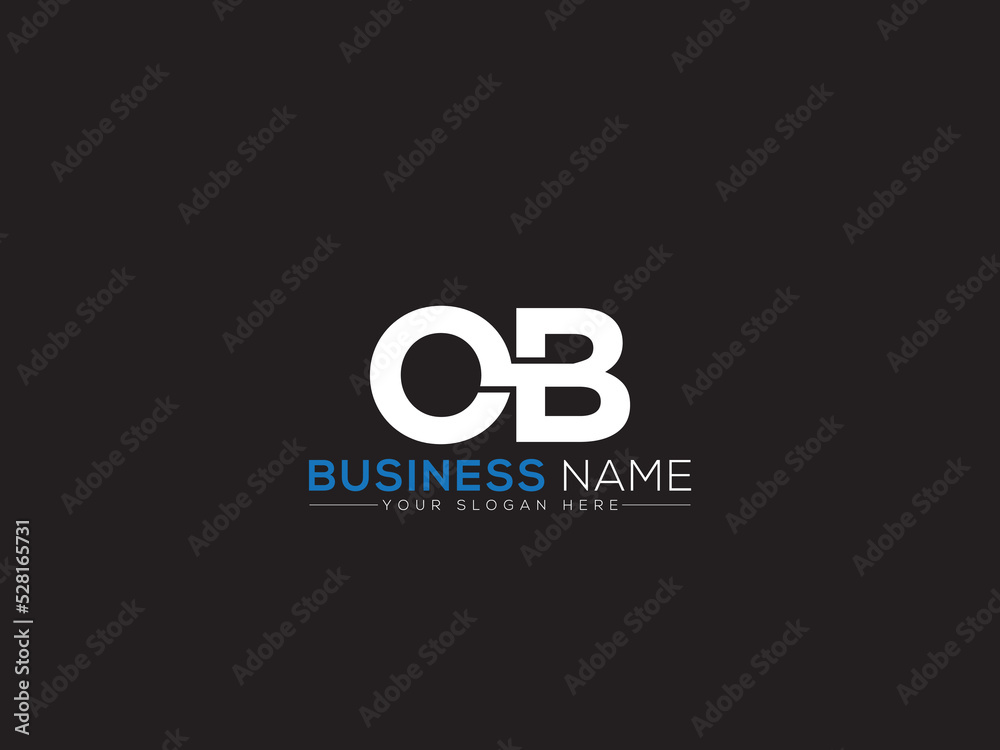 Initial OB Logo Icon, Colorful Ob o&b Logo Letter Victor Image Design ...