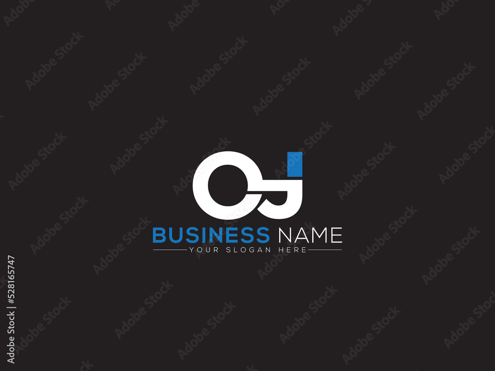 Initial OJ Logo Icon, Colorful Oj o&j Logo Letter Victor Image Design ...