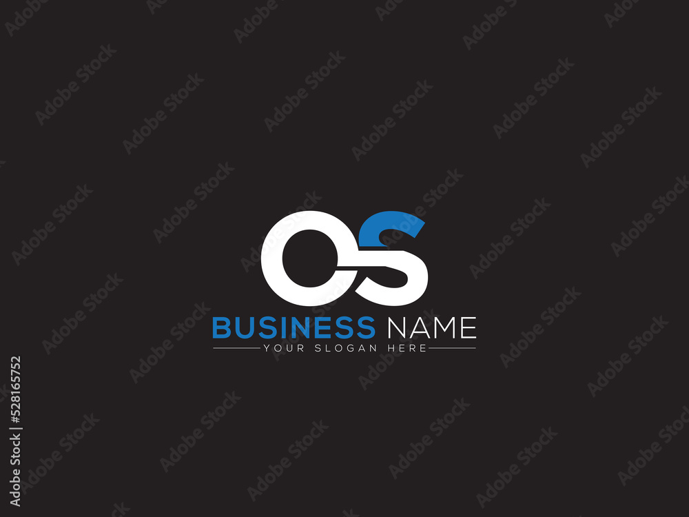 Initial OS Logo Icon, Colorful Os o&s Logo Letter Victor Image Design ...
