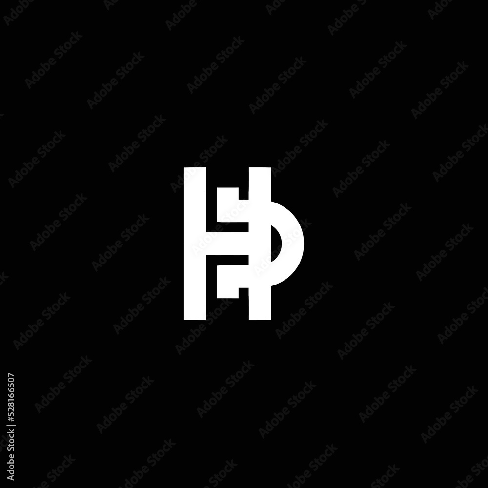 HD HD Logo Design, Creative Minimal Letter HD HD Monogram Stock Vector ...