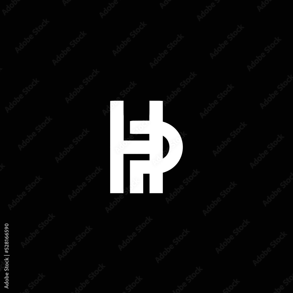 HP HP Logo Design, Creative Minimal Letter HP HP Monogram Stock Vector ...