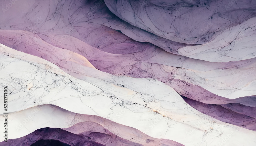 Ilustrace „Abstract luxury purple marble background. Digital art ...