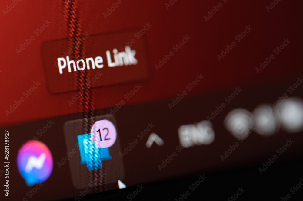 Open Phone Link app on Windows 11 Stock Photo | Adobe Stock