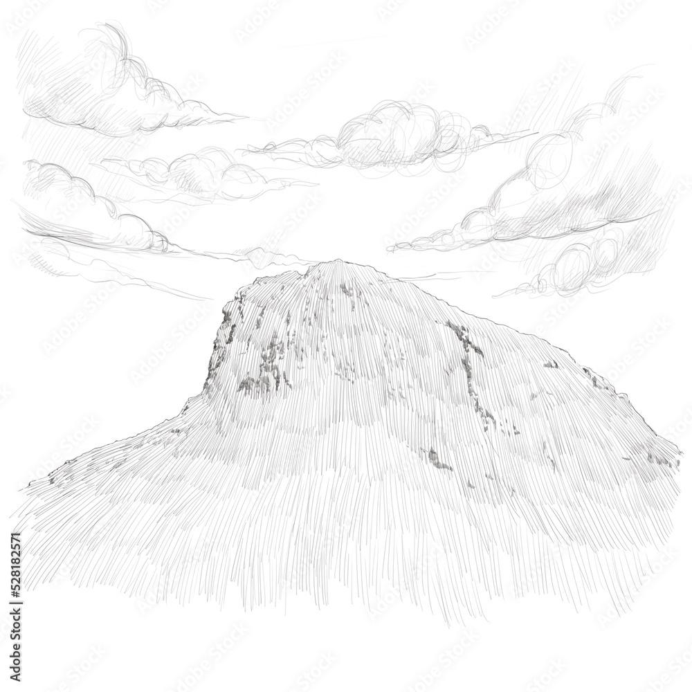 Place of first revelation to Prophet Muhammad. Magnificent view of the ...