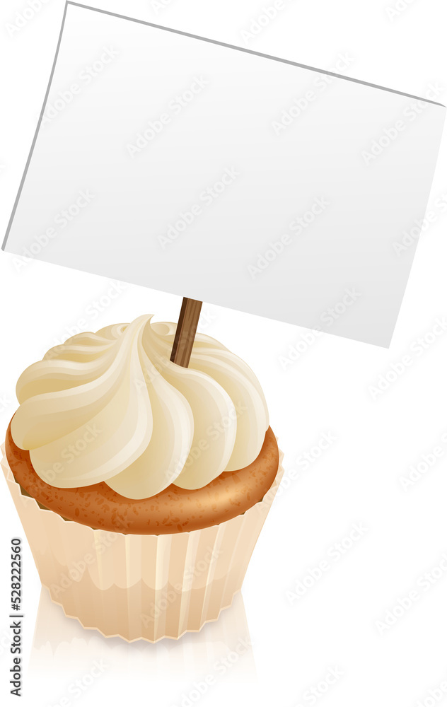 Cupcake sign Stock Illustration | Adobe Stock