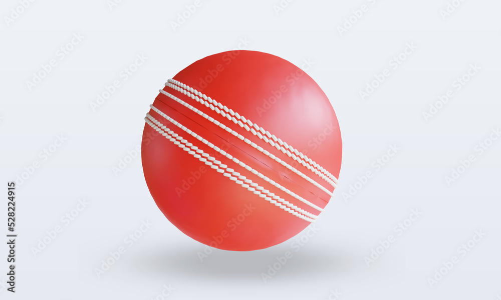 3d Sport Ball Cricket rendering front view Stock Illustration | Adobe Stock