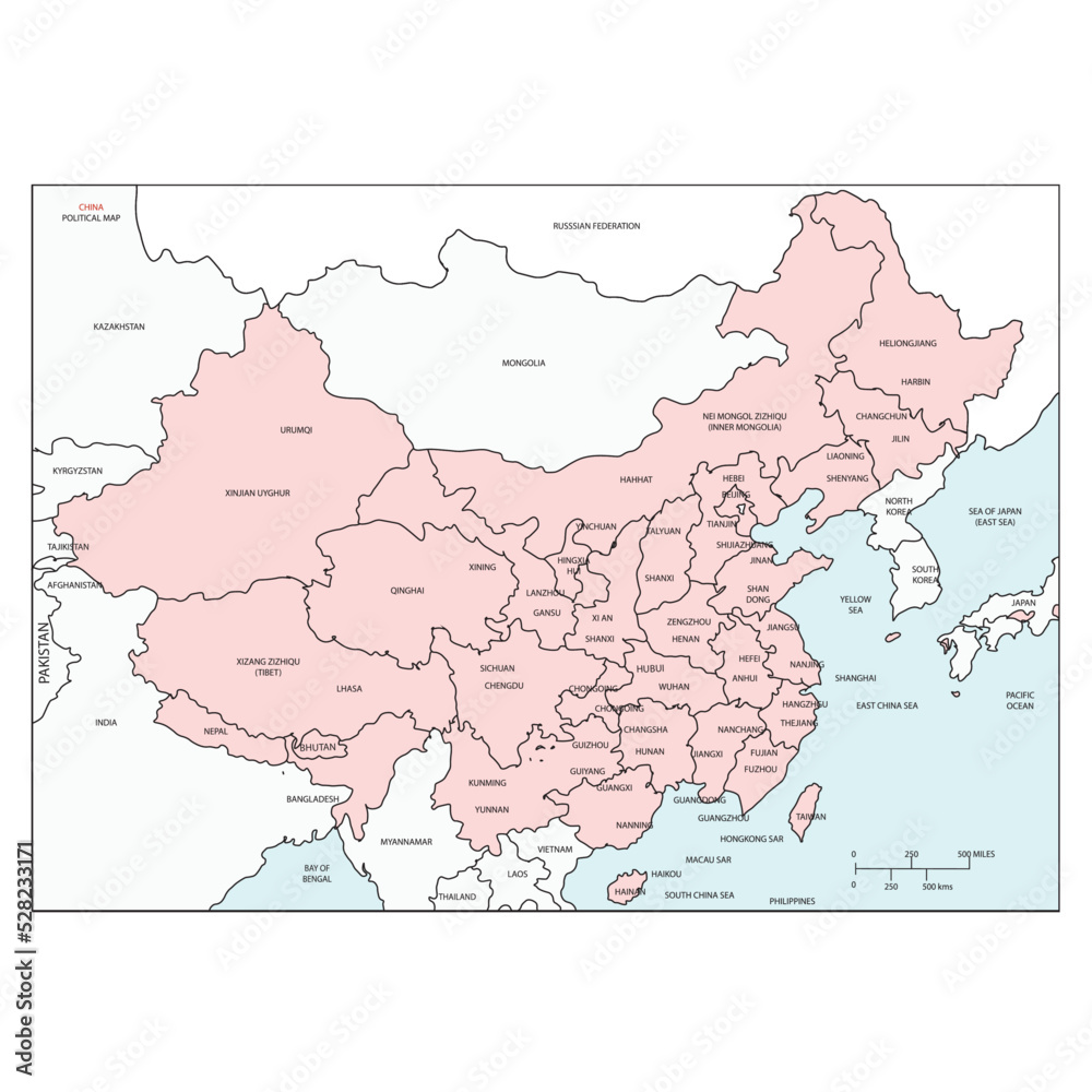 CHINA'S POLITICAL MAP, CHINA'S DIFFERENT REGIONS, STATES, AND PROVINCES ...