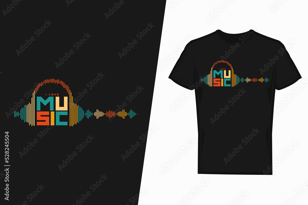 Music T-shirt design. Music t-shirt design vector. For t-shirt print ...