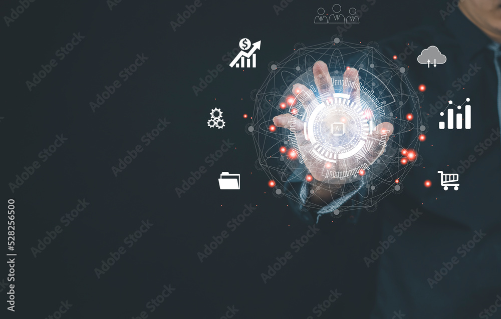 Concept digital transformation the future world internet of things New ...