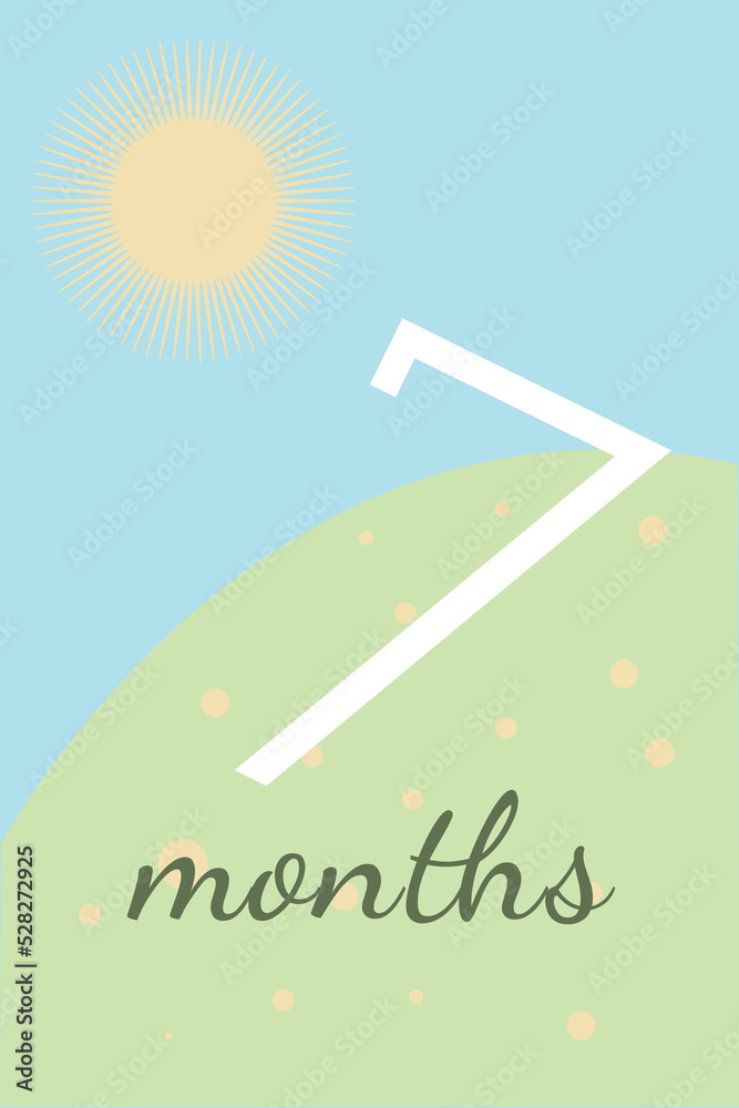 Baby cards with nimbers for newborn. Print and take photos with them. 7 ...