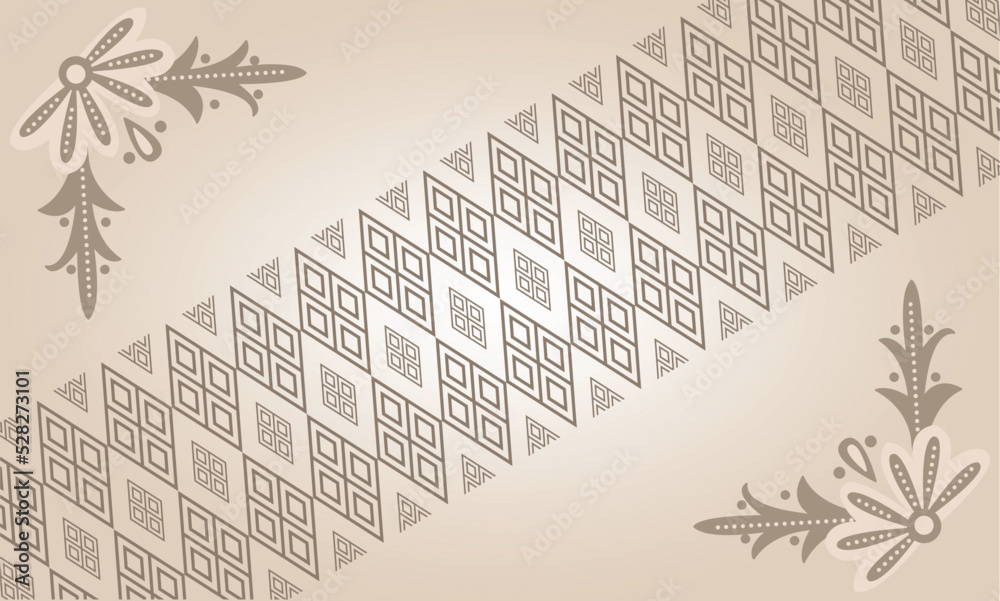 Simple background with Batik patterns. Stock Vector | Adobe Stock