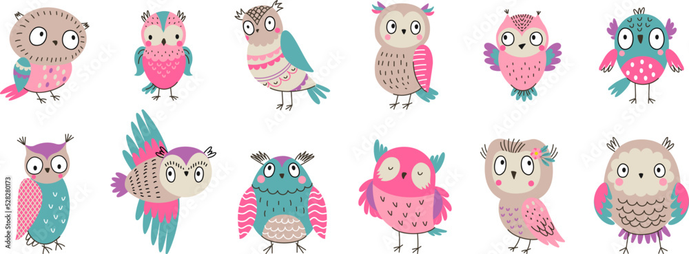 Spring Owl Clipart