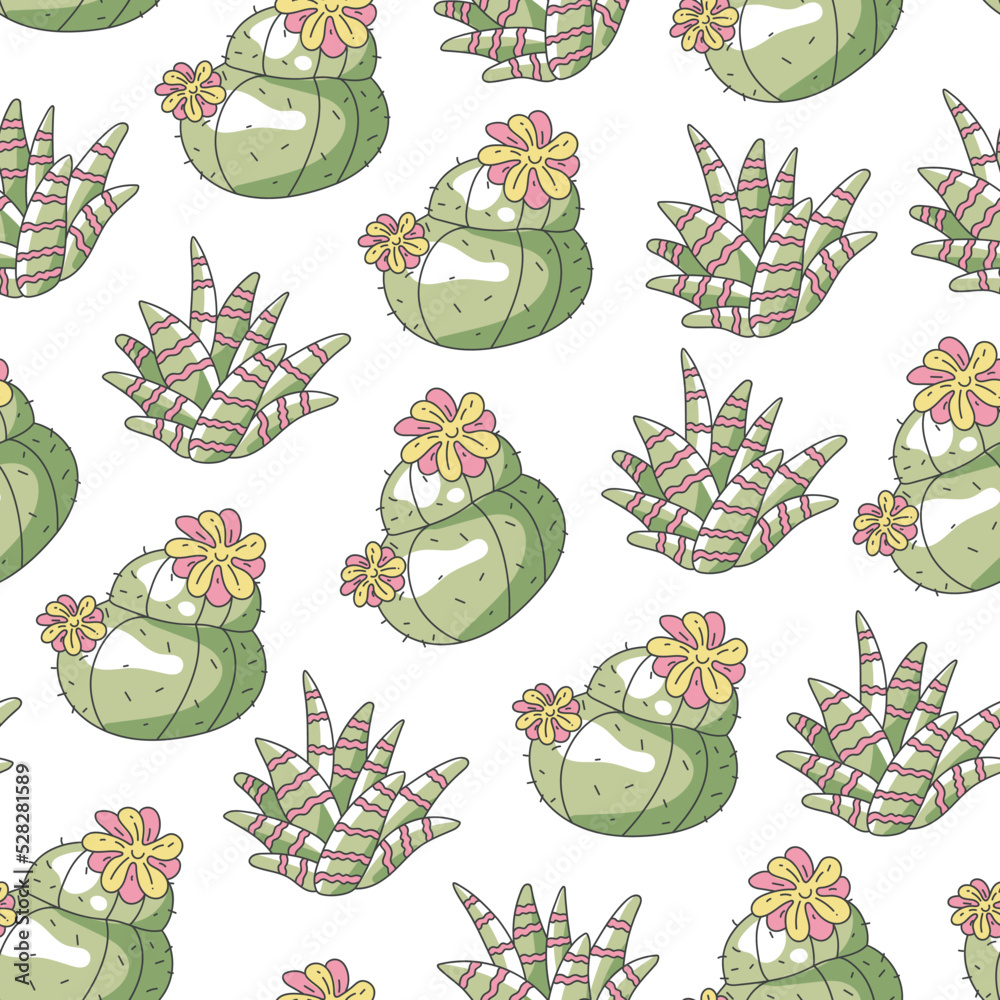 Cactus texture seamless abstract wallpaper pattern background concept ...
