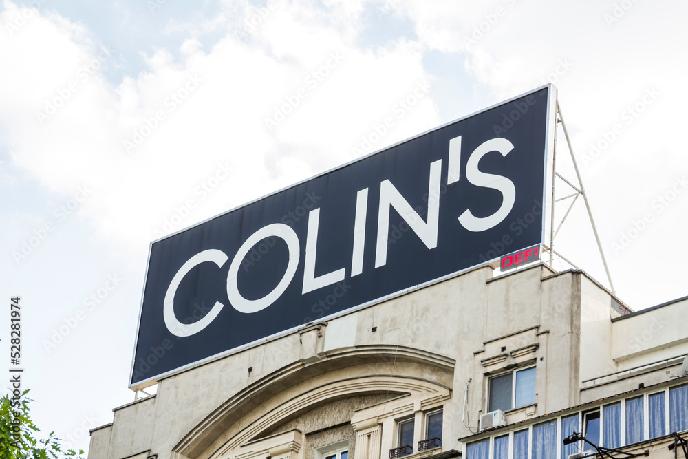 Bucharest, Romania - June 2022: logo of Colin's Jeans Turkish fashion ...