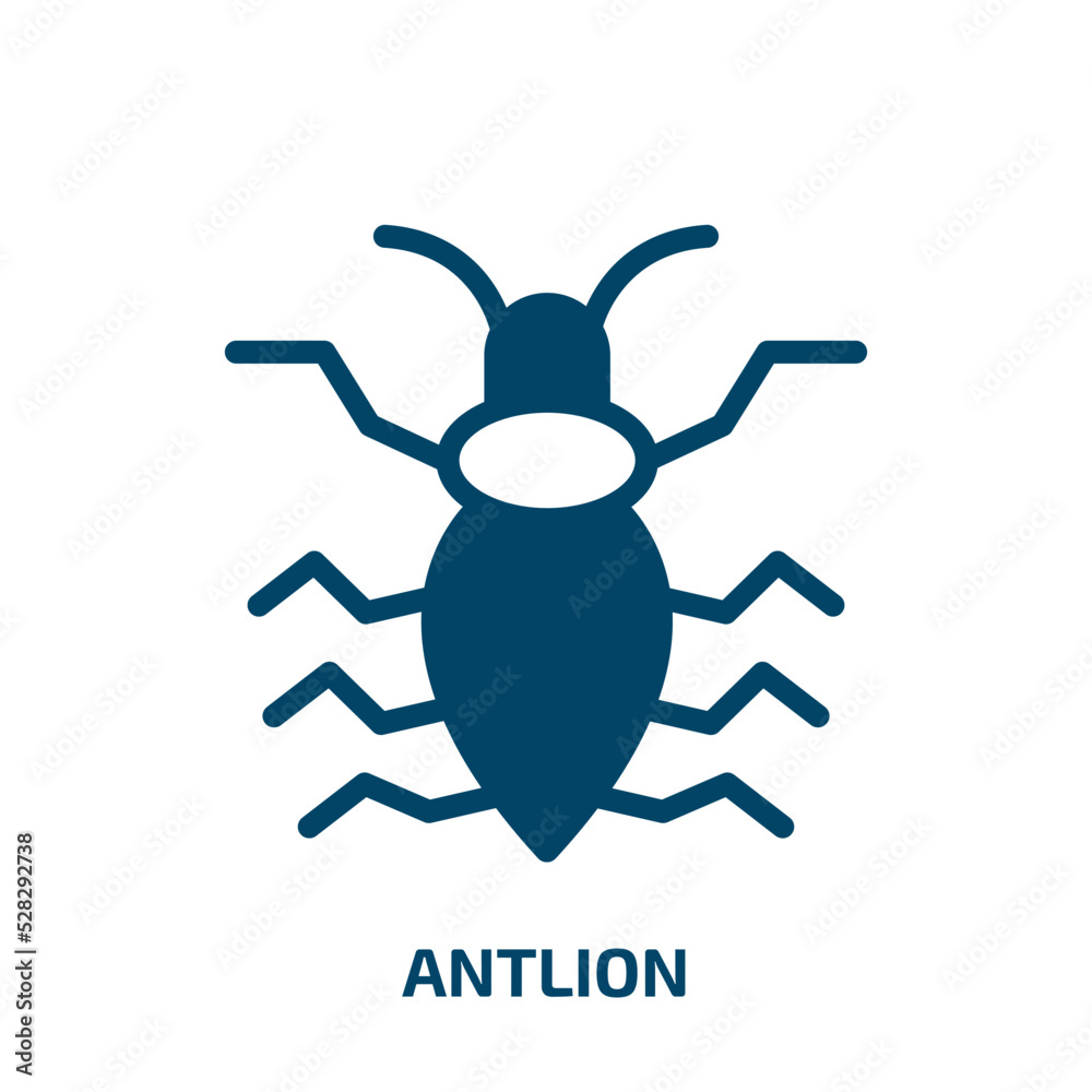 antlion vector icon. antlion, insect, beetle filled icons from flat insects concept. Isolated ...
