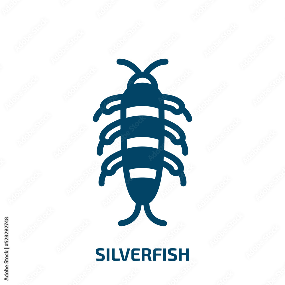 silverfish vector icon. silverfish, beetle, water filled icons from ... silverfish vector icon. silverfish, beetle, water filled icons from ...