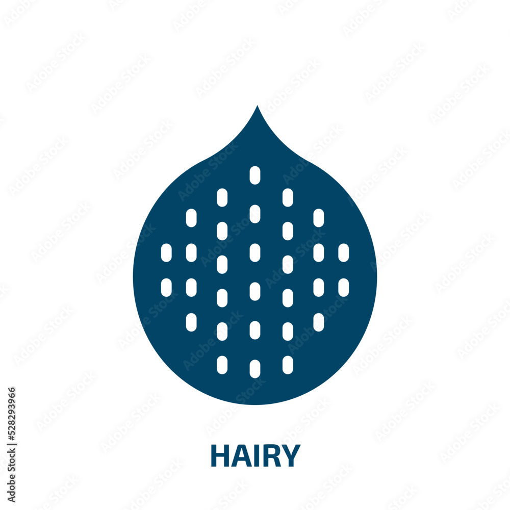 hairy vector icon. hairy, animal, cartoon filled icons from flat beauty ...