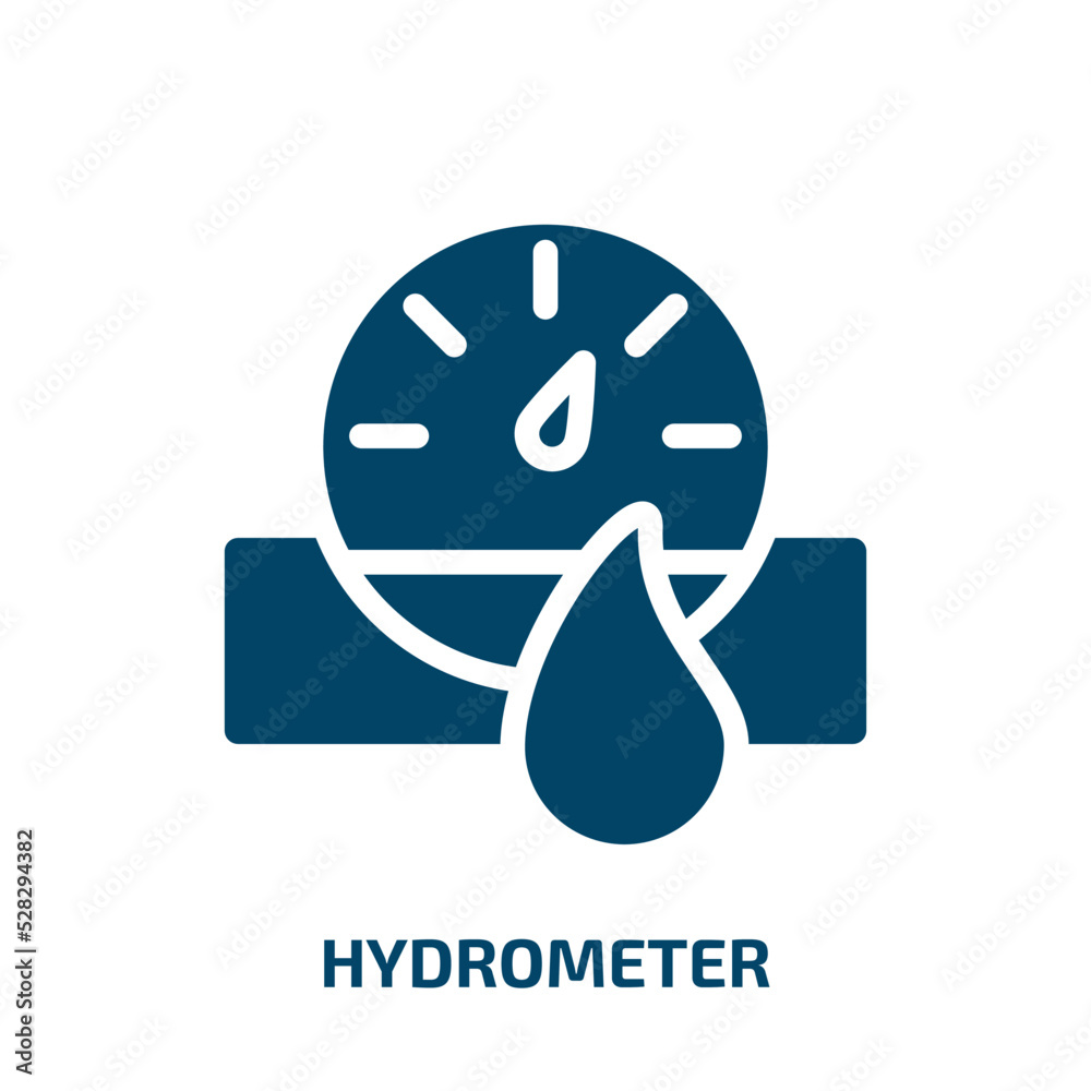 hydrometer vector icon. hydrometer, meter, barometer filled icons from ...