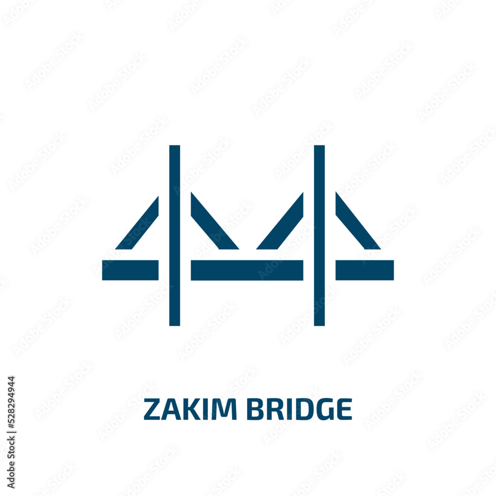 zakim bridge vector icon. zakim bridge, boston, usa filled icons from ...