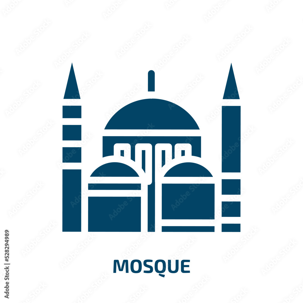 blue mosque vector icon. blue mosque, mosque, islam filled icons from ...