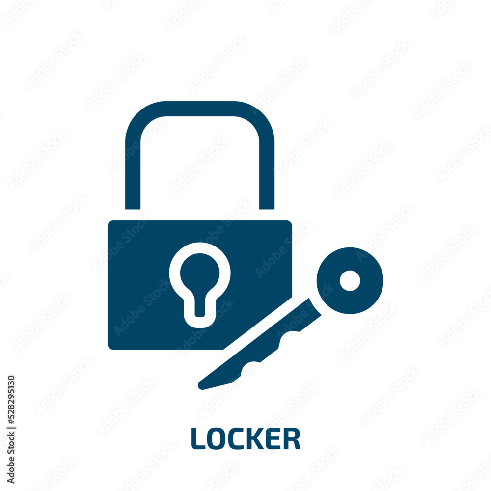 locker vector icon. locker, secure, safety filled icons from flat ...