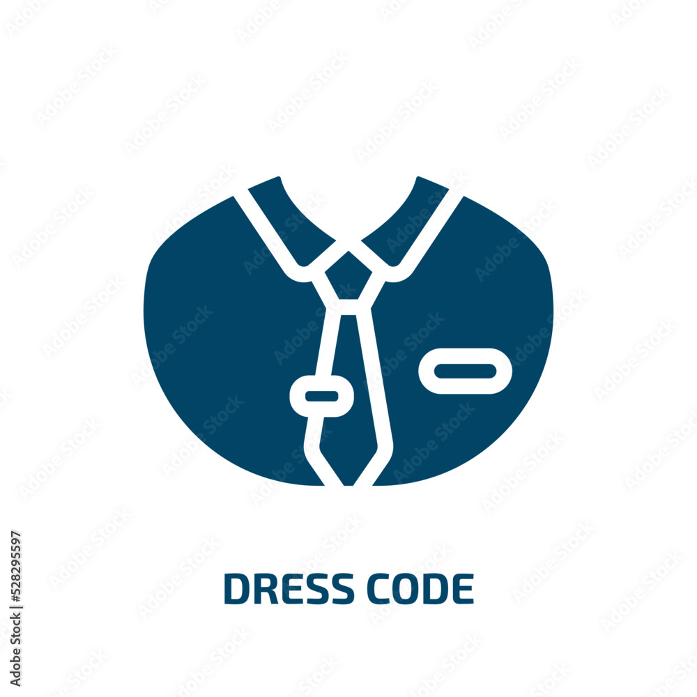 dress code vector icon. dress code, fashion, dress filled icons from ...