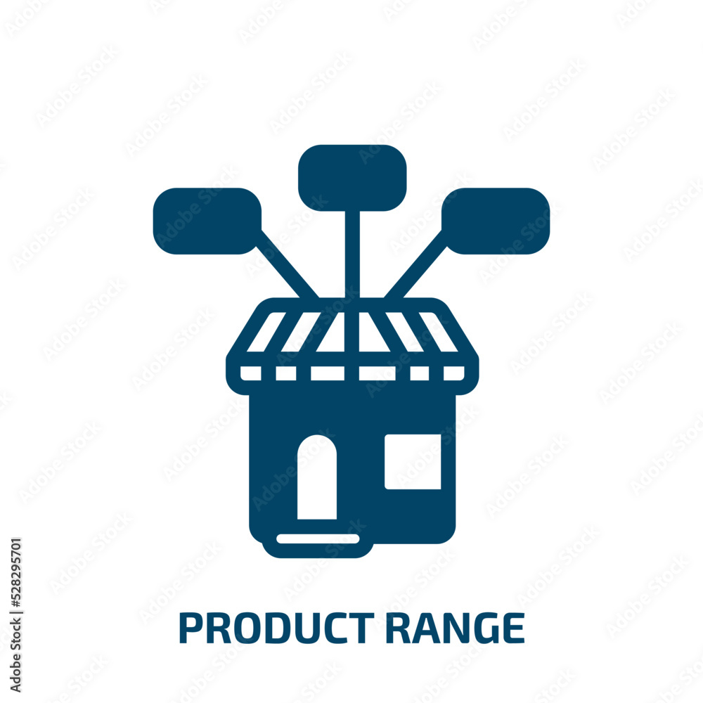 product range vector icon. product range, product, food filled icons ...