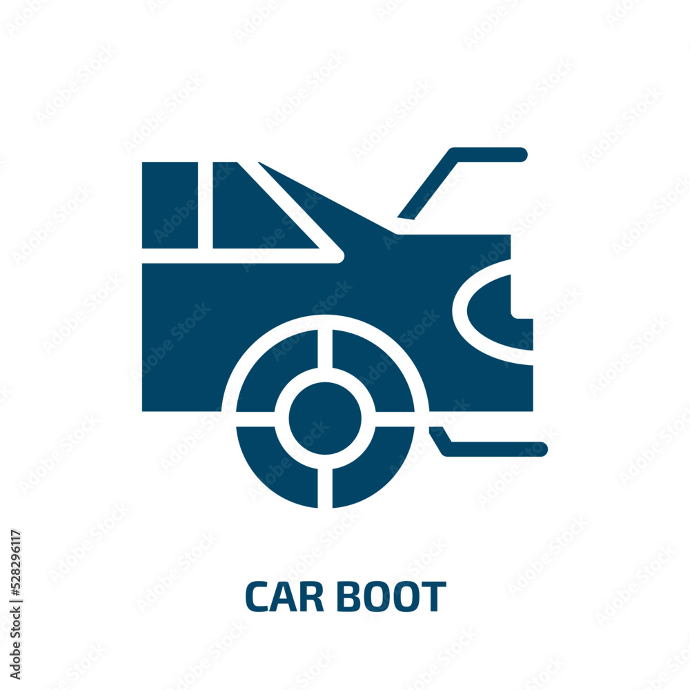 car boot vector icon. car boot, car, boot filled icons from flat car ...