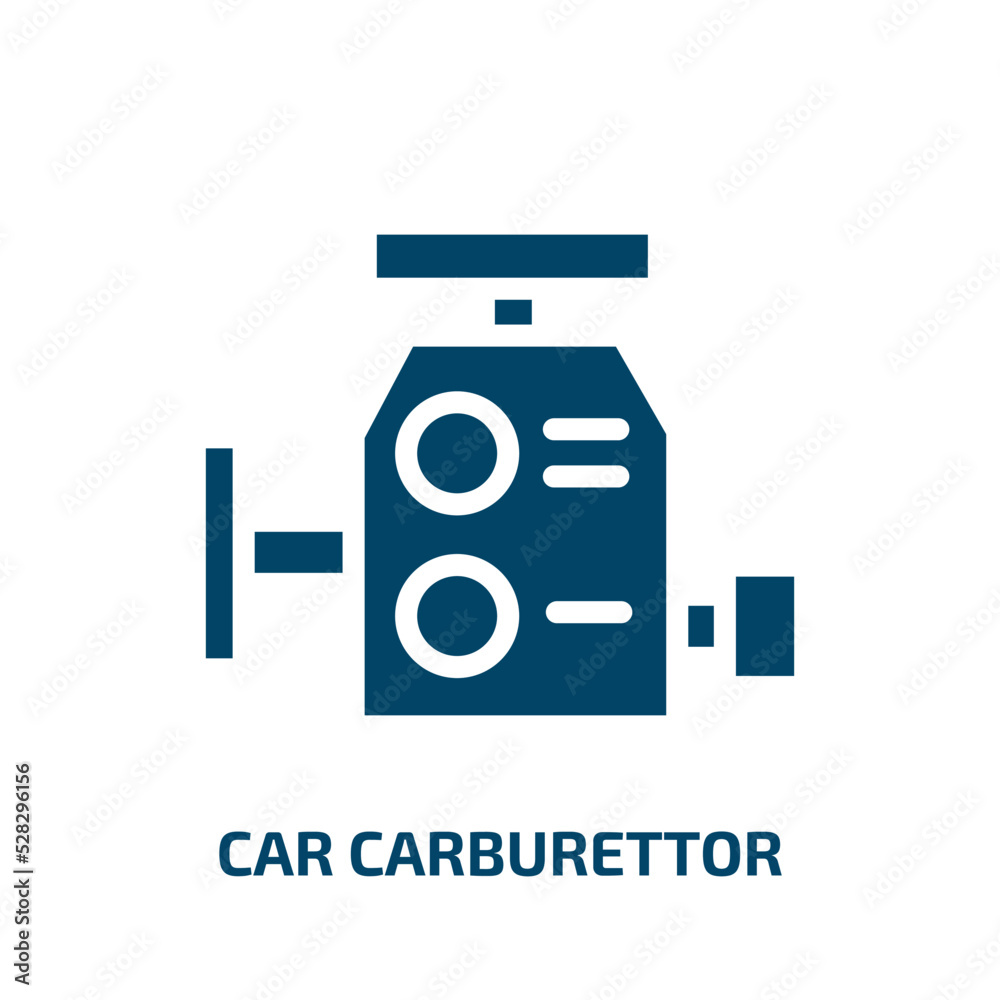 car carburettor vector icon. car carburettor, carburettor, vehicle ...