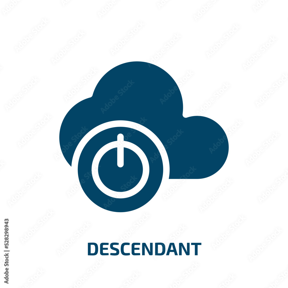descendant vector icon. descendant, descending, financial filled icons ...