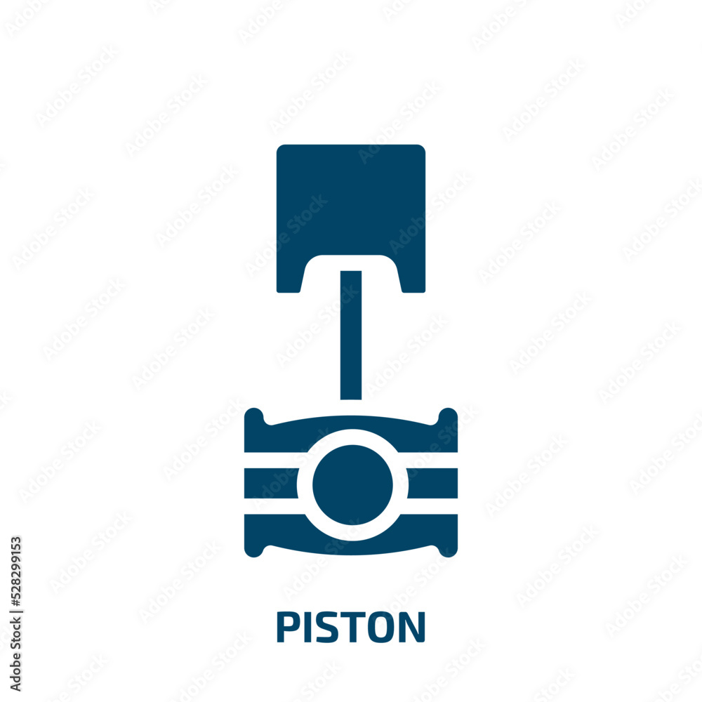 Vecteur Stock piston vector icon. piston, repair, engine filled icons ...