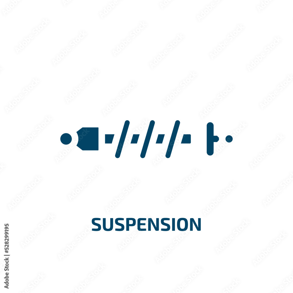 suspension vector icon. suspension, repair, car filled icons from flat ...