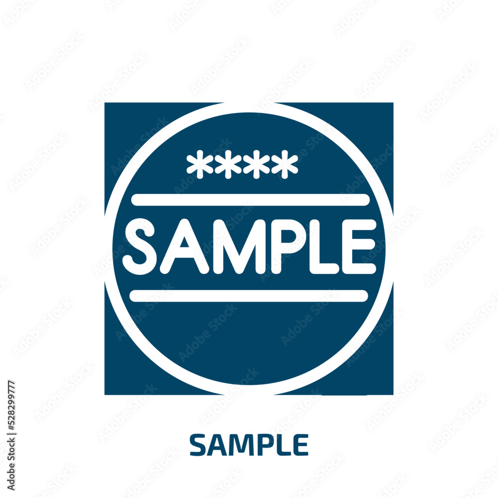 sample vector icon. sample, equipment, test filled icons from flat ...