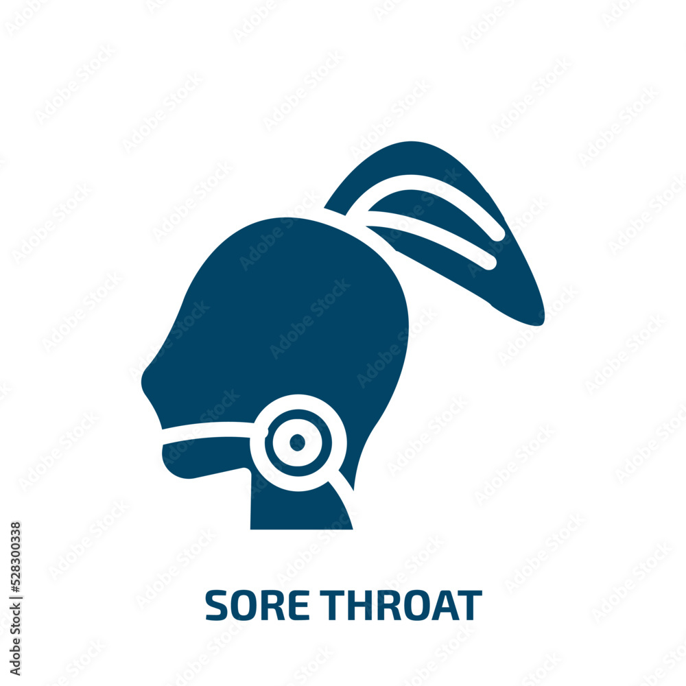 sore throat vector icon. sore throat, cold, illness filled icons from ...