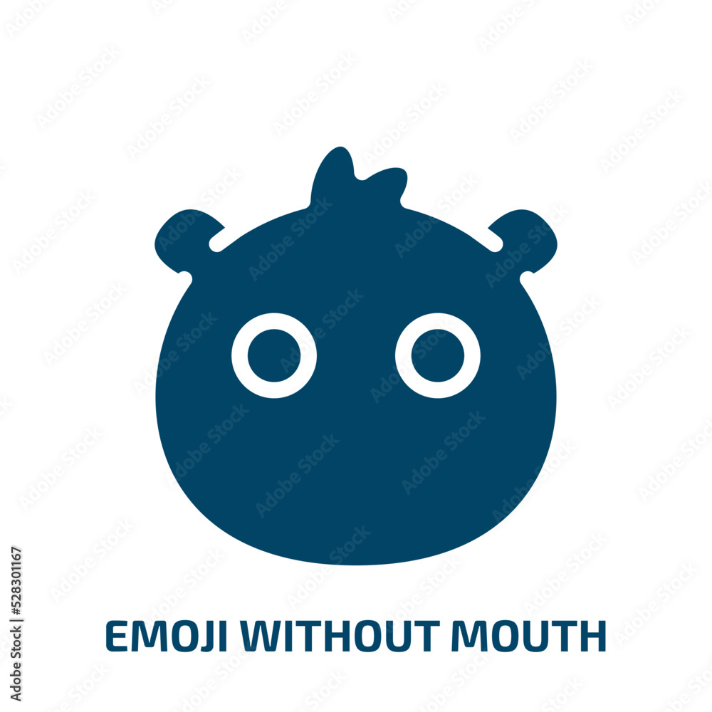 Vetor de emoji without mouth vector icon. emoji without mouth ...