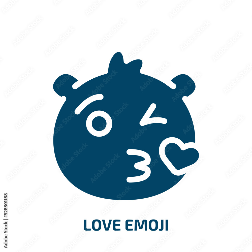 love emoji vector icon. love emoji, love, cartoon filled icons from ...