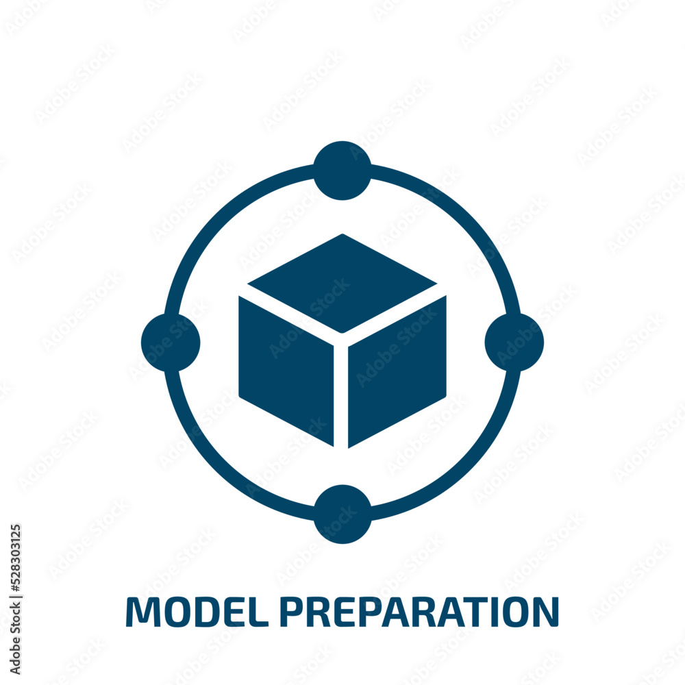 model preparation vector icon. model preparation, preparation, model ...