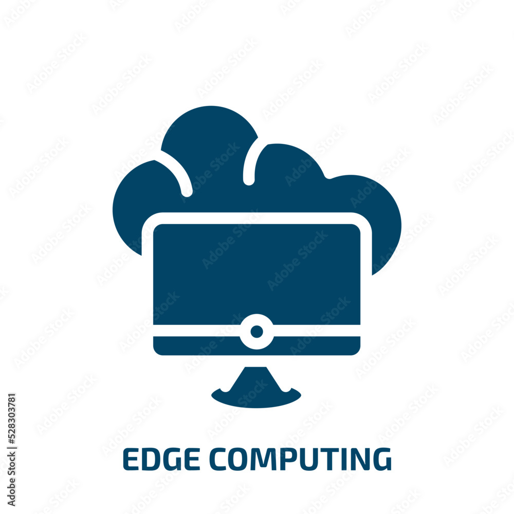 edge computing vector icon. edge computing, internet, communication ...