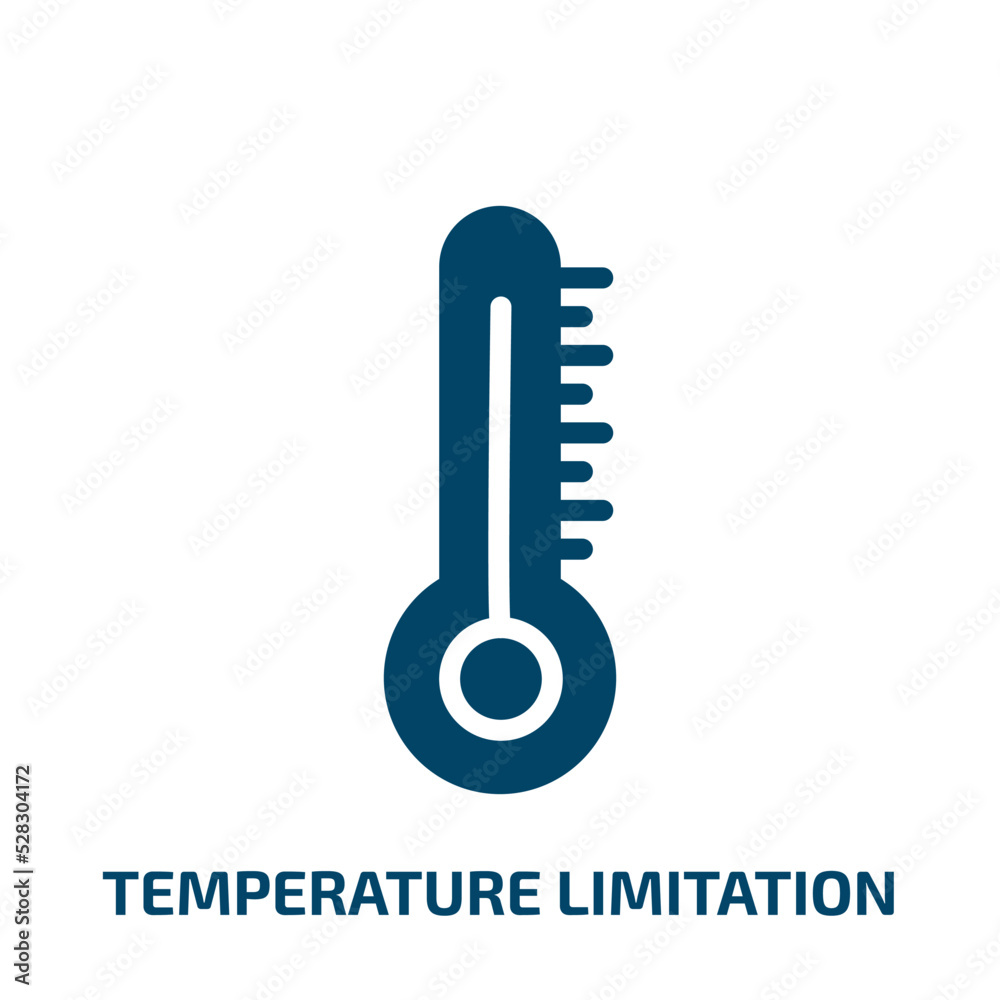 temperature limitation vector icon. temperature limitation, temperature ...