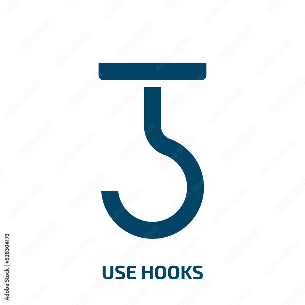 use hooks vector icon. use hooks, hook, use filled icons from flat ...