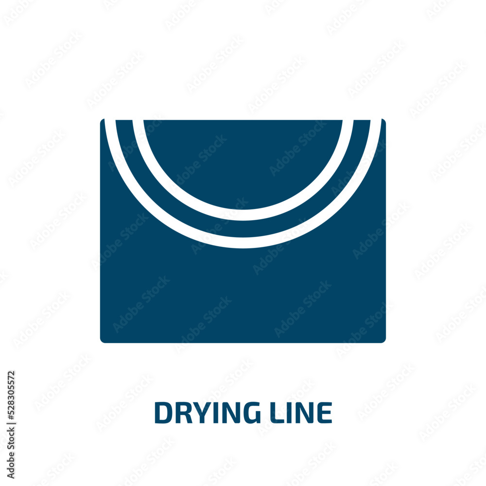 drying line vector icon. drying line, dry, water filled icons from flat ...